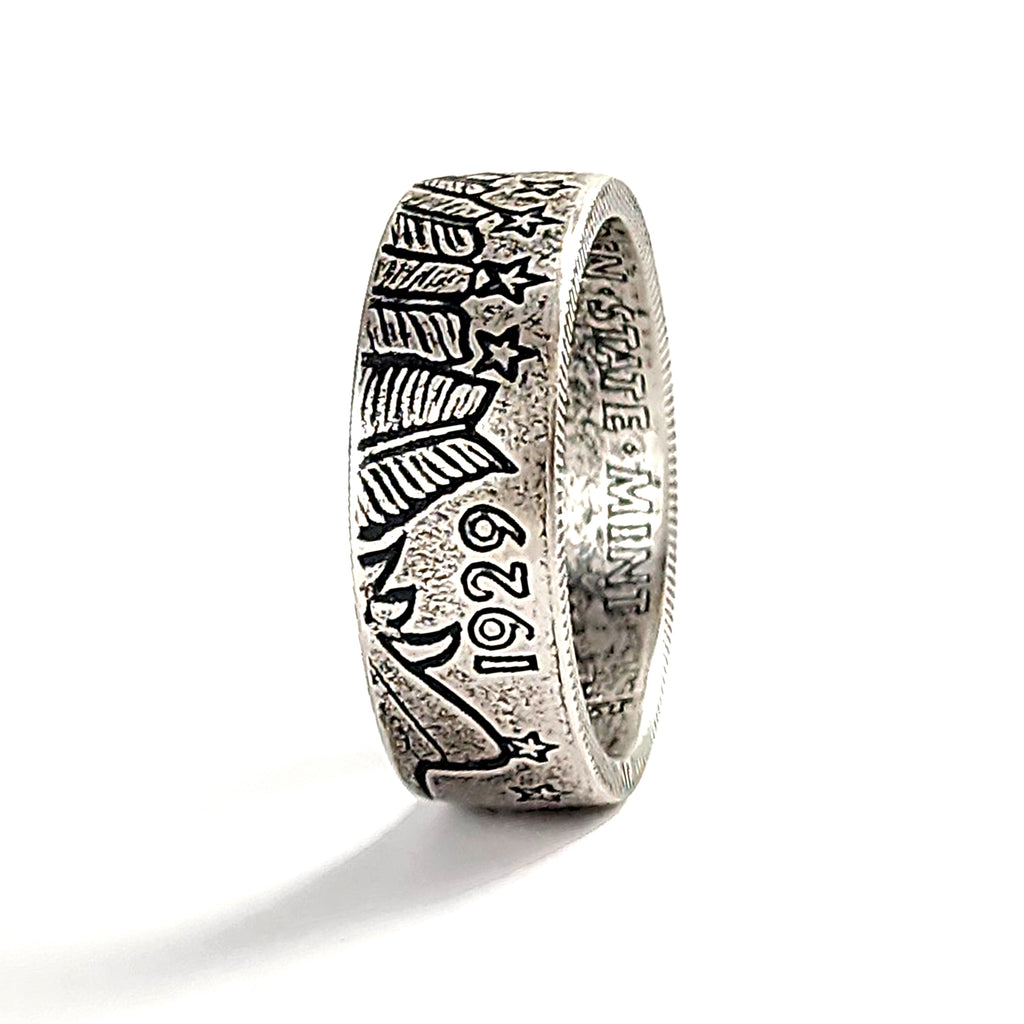 1/4 oz Fine Silver Incuse Indian Coin Ring by Midnight Jo