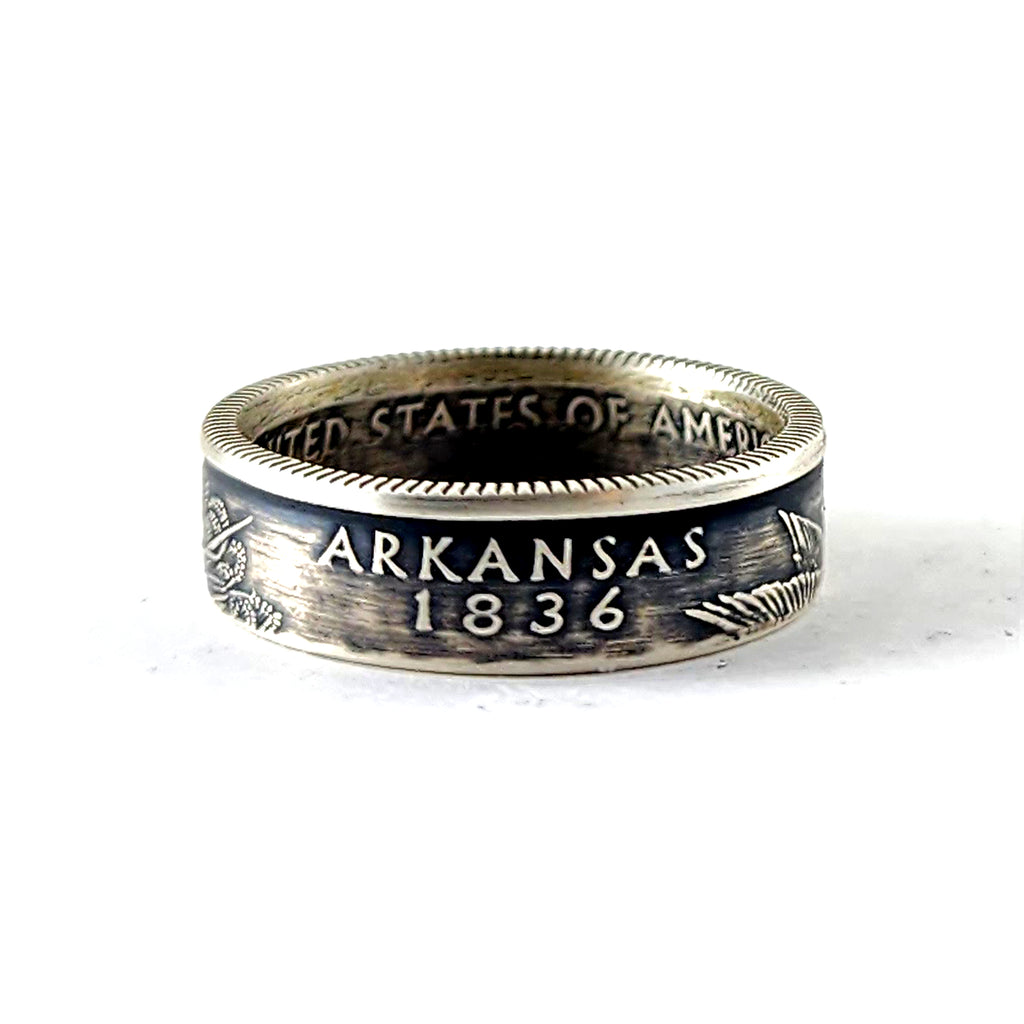 90% Silver Arkansas Coin Ring - State Quarter Rings by Midnight Jo