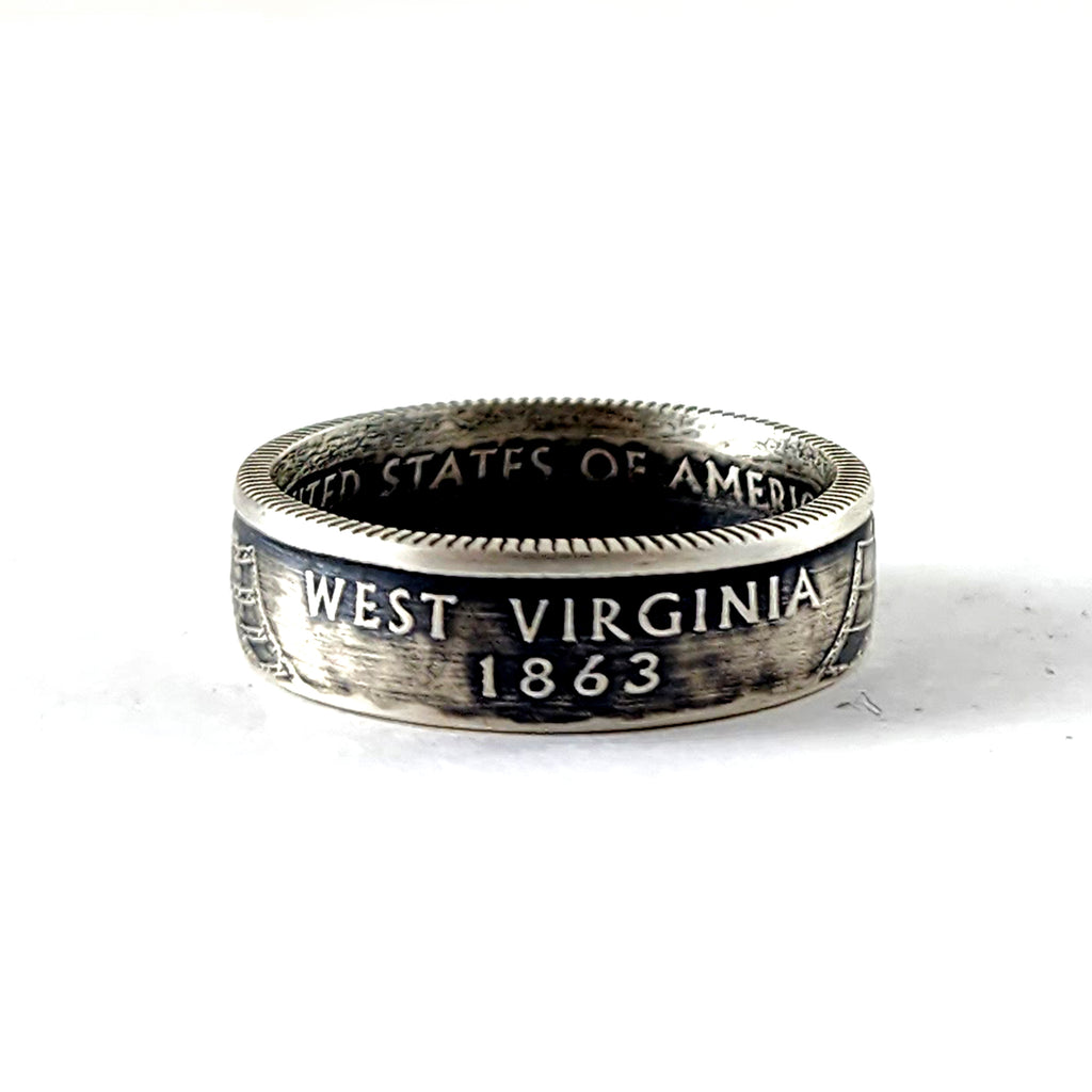 90% Silver West Virginia Coin Ring by Midnight Jo