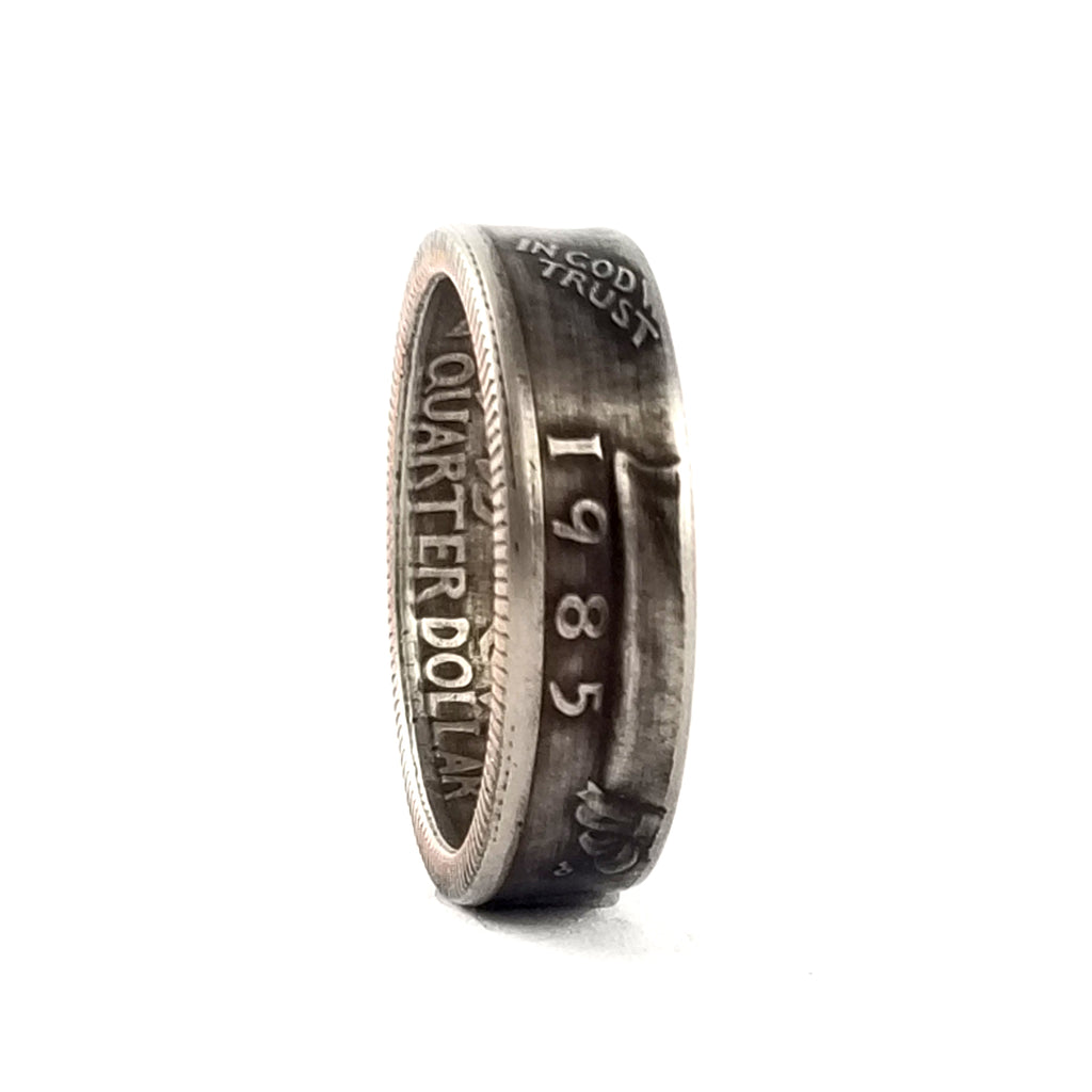 1985 Liberty Quarter Coin Ring - 1985 Birthday Gift