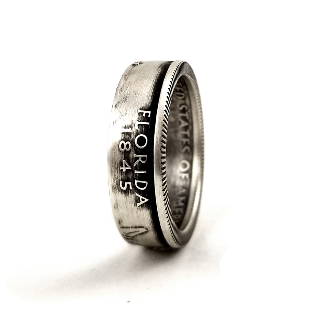 90% Silver Florida Coin Ring - State Quarter Rings by Midnight Jo