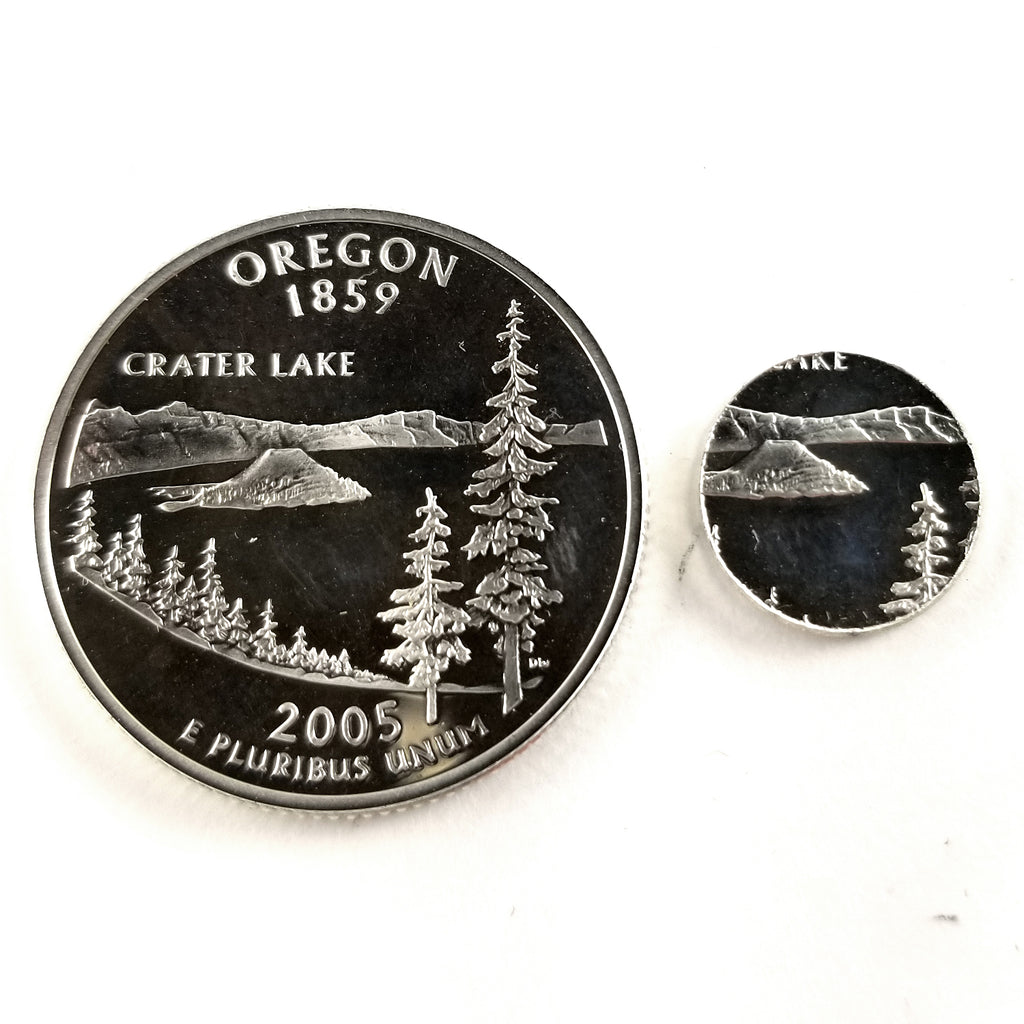 90% Silver Oregon Coin Ring - State Quarter Rings by Midnight Jo