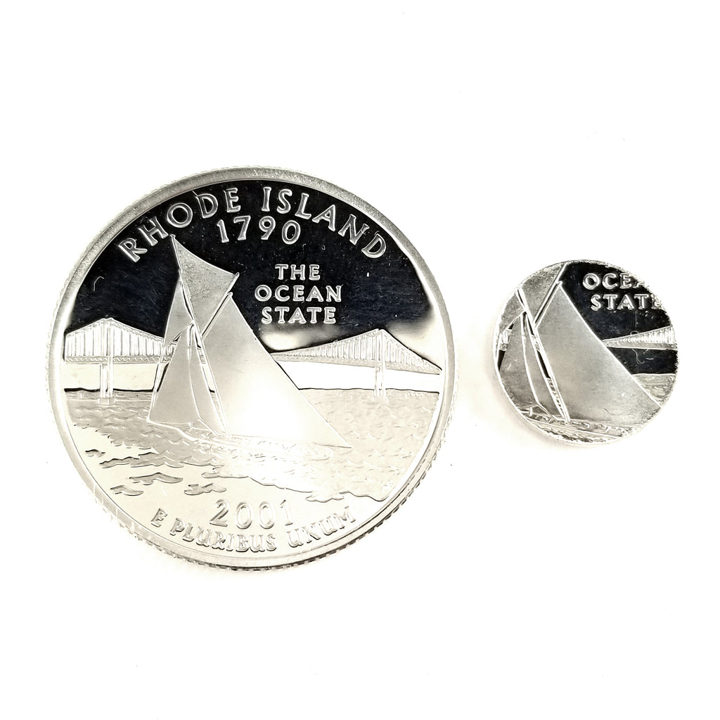 Silver Rhode Island Quarter Ring by Midnight Jo