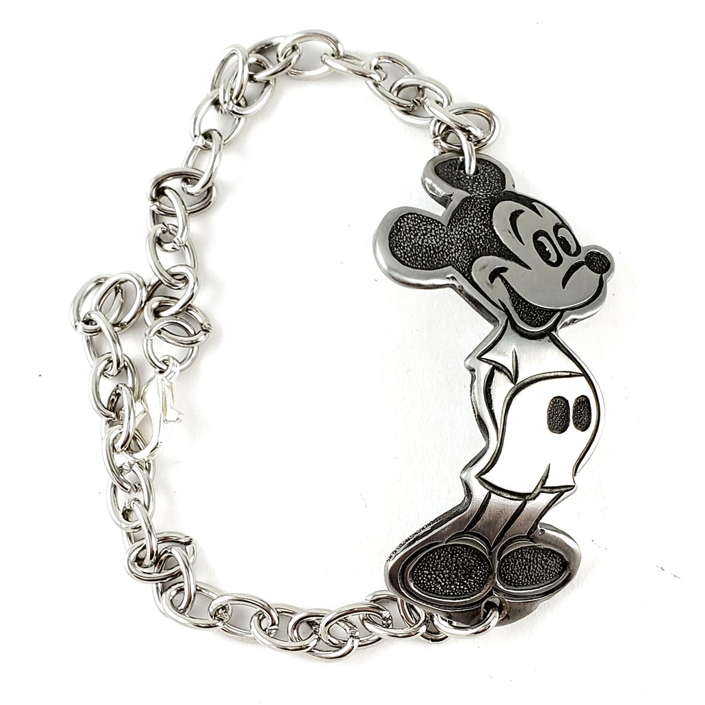 Vintage Mickey Mouse Bonny Stainless Steel Spoon Bracelet