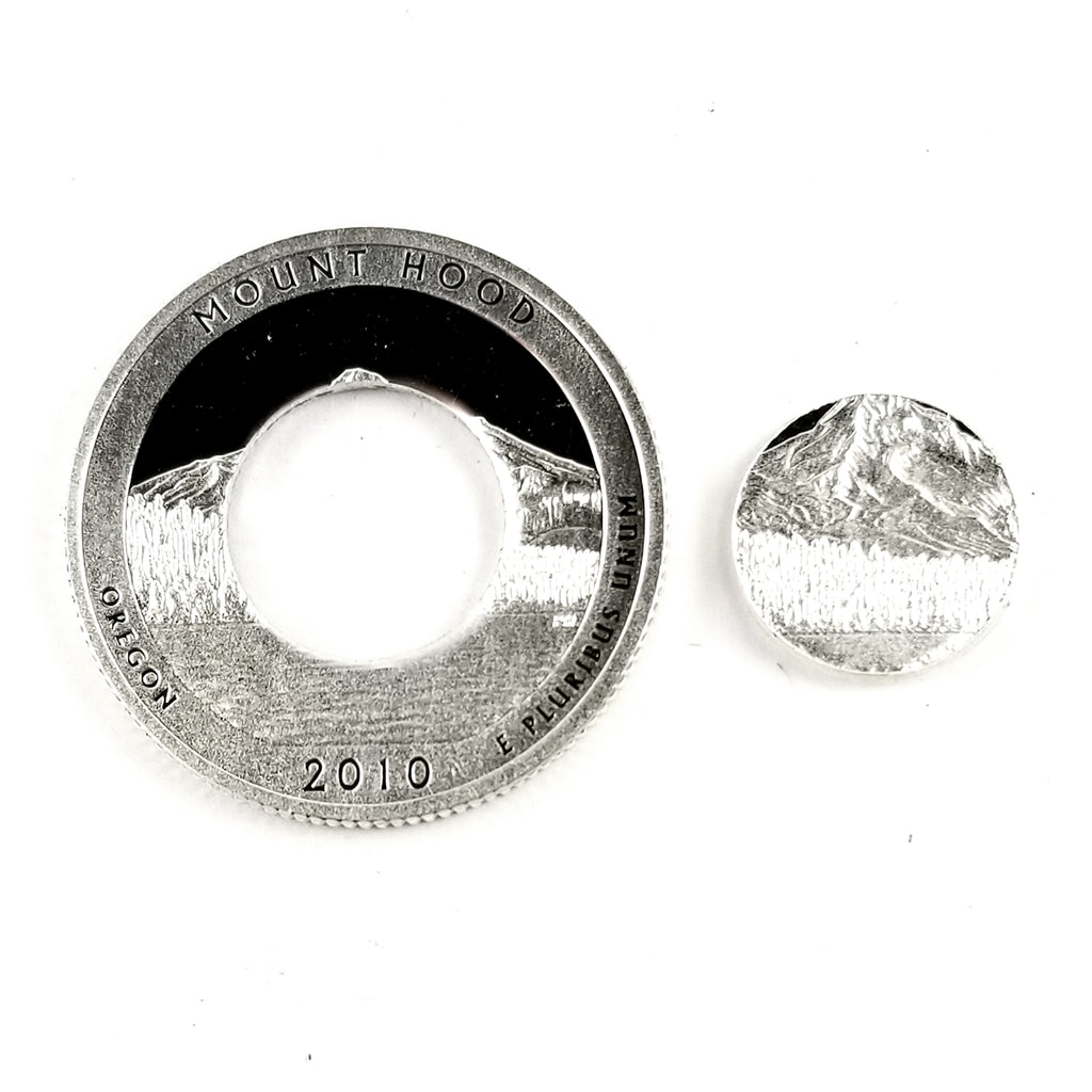 90% Silver Mount Hood National Park Coin Ring by Midnight Jo