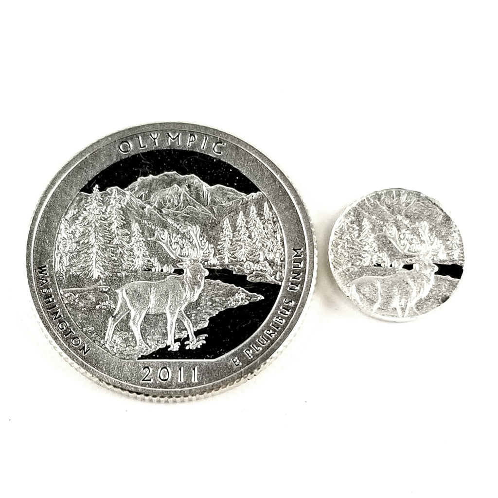 90% Silver Olympic National Park Coin Ring by Midnight Jo